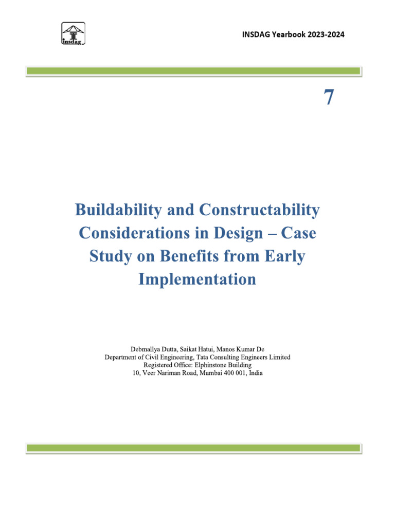 Buildability and Constructibility in Engineering | PDF