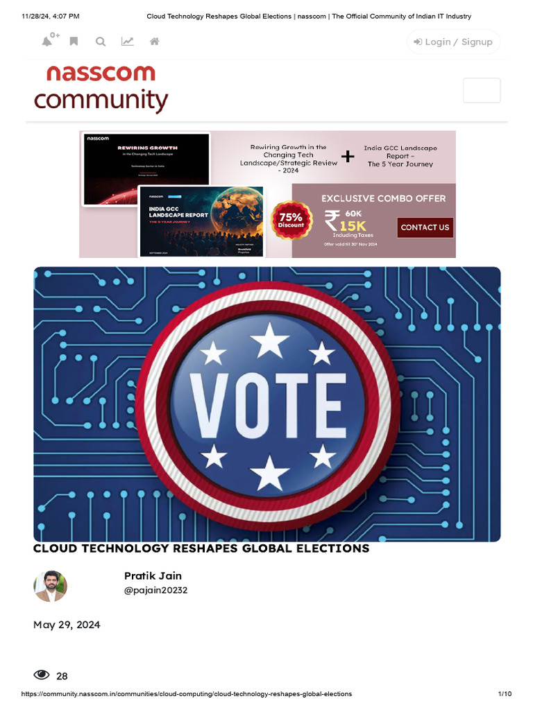 NASSCOM Community - Cloud Technology Reshapes Global Elections | PDF ...