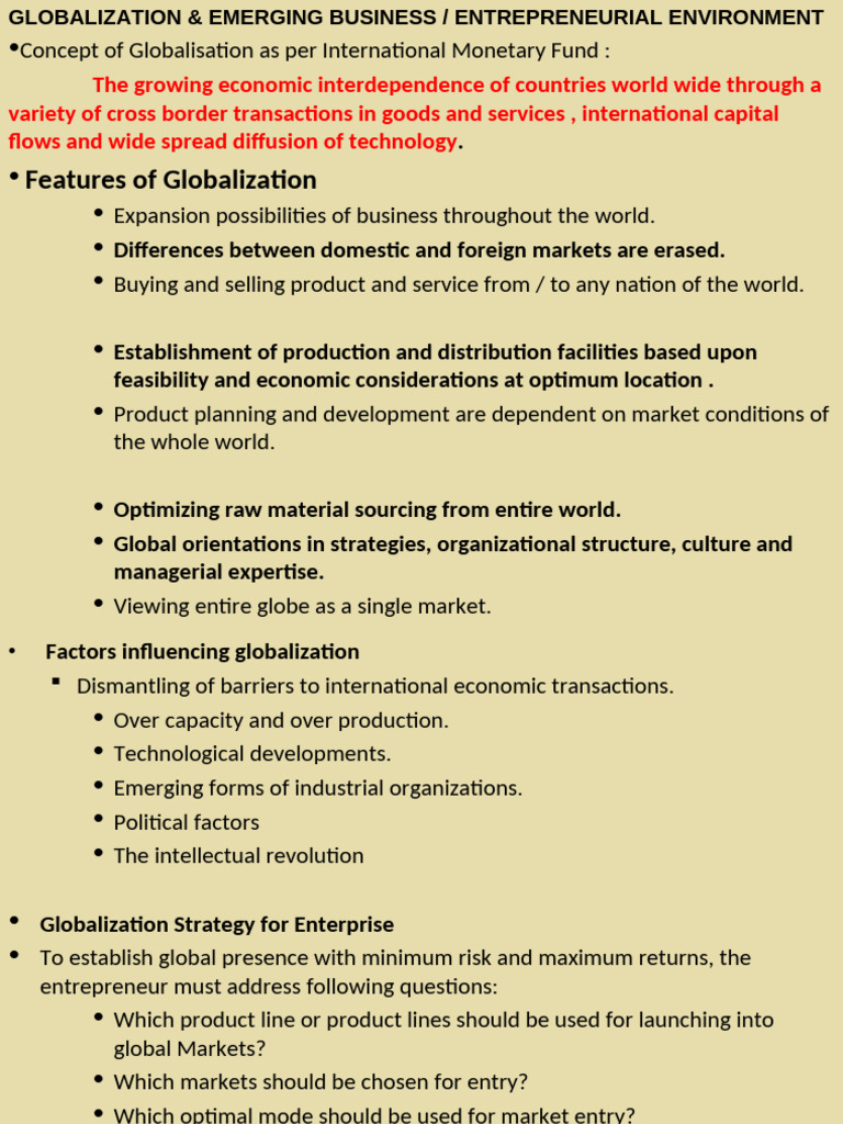 L-4. Business Globalisation | PDF | Fiscal Policy | Monetary Policy