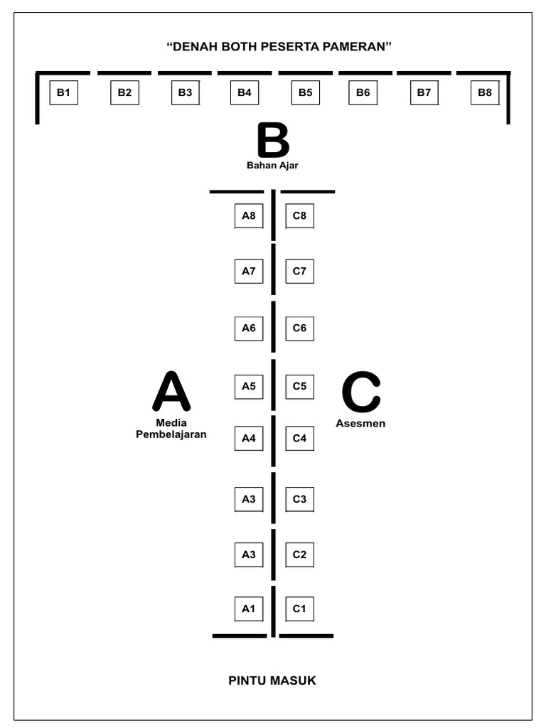Denah Lokasi Both Pameran Ok | PDF