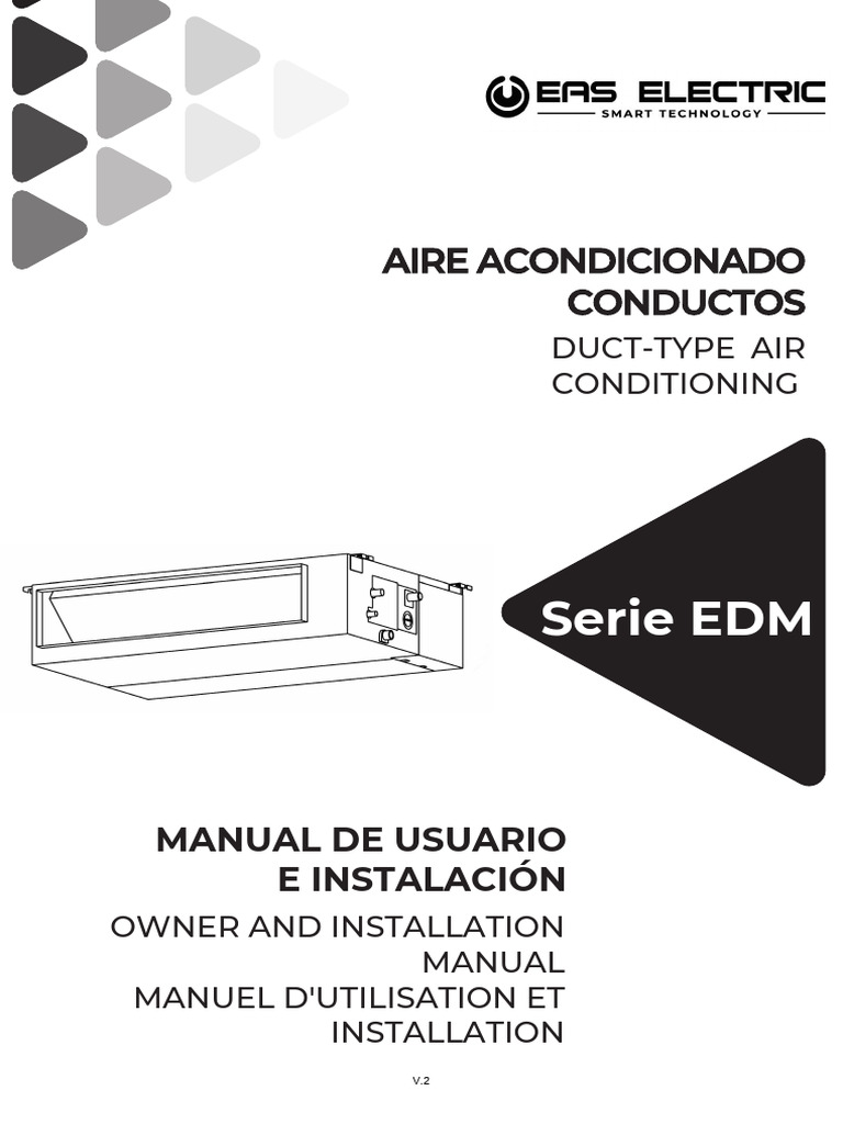 Manual de Usuario EAS ELECTRIC conductos | PDF | Control remoto | Residuos