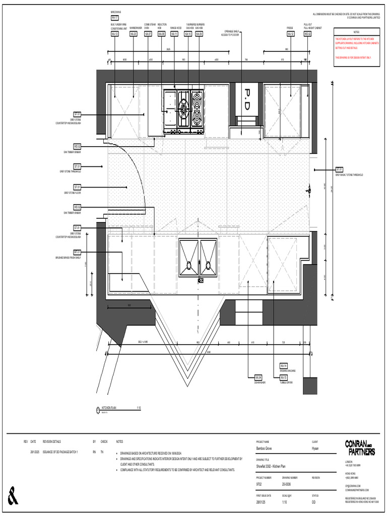 20-0036 - Block 7402 - Kitchen+Utility Room Plan | PDF | Kitchen | Room