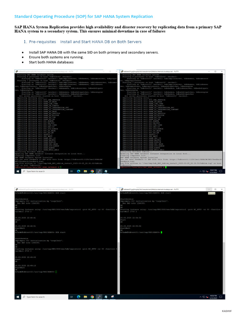 High Availability Configured Sap Hana System Replication 1749953332 Pdf Replication