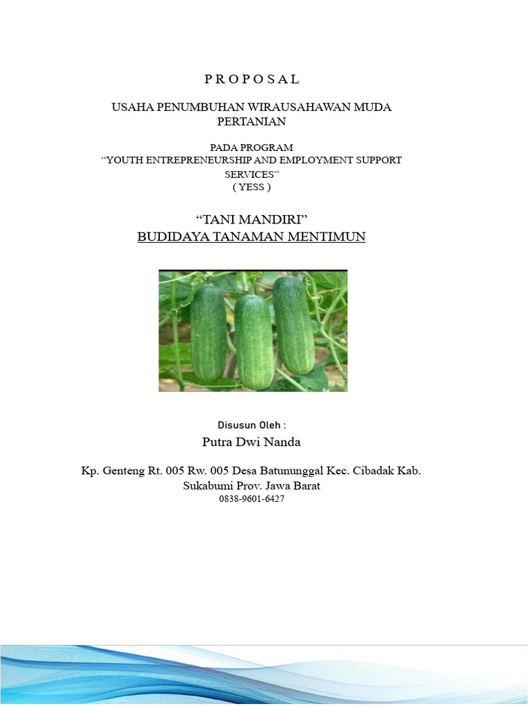 PROPOSAL PUTRA DWI NANDA HK - PMI 2024 - Compressed | PDF