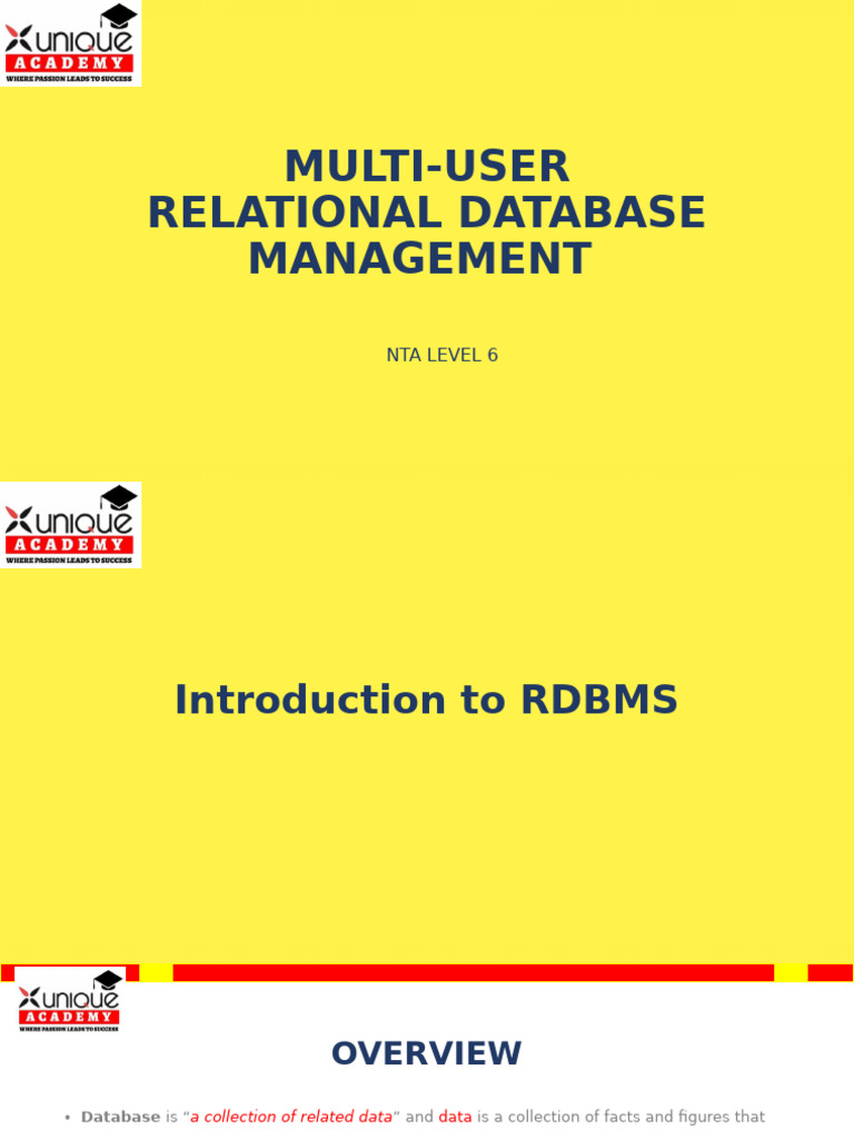 Multi-User Relational Database - UA | PDF | Relational Model | Relational Database