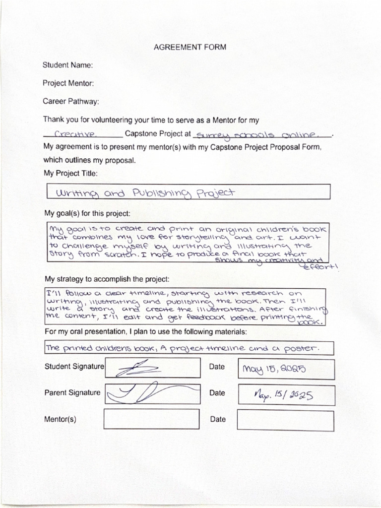 Capstone Project at Surrey Schools Online. | PDF