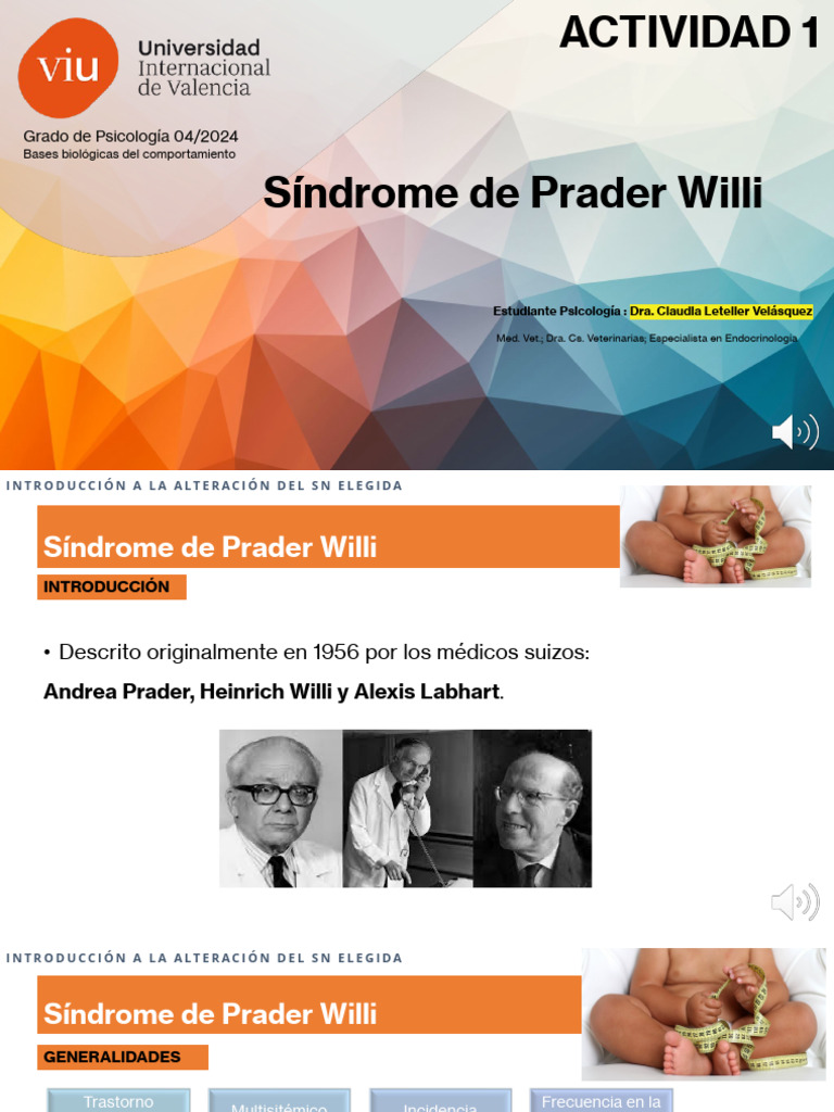 Síndrome de Prader Willi: Características y Tratamientos | PDF | Las ...