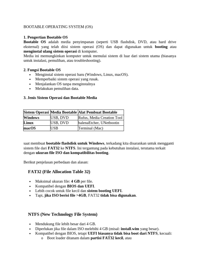 Bootable Operating System | PDF