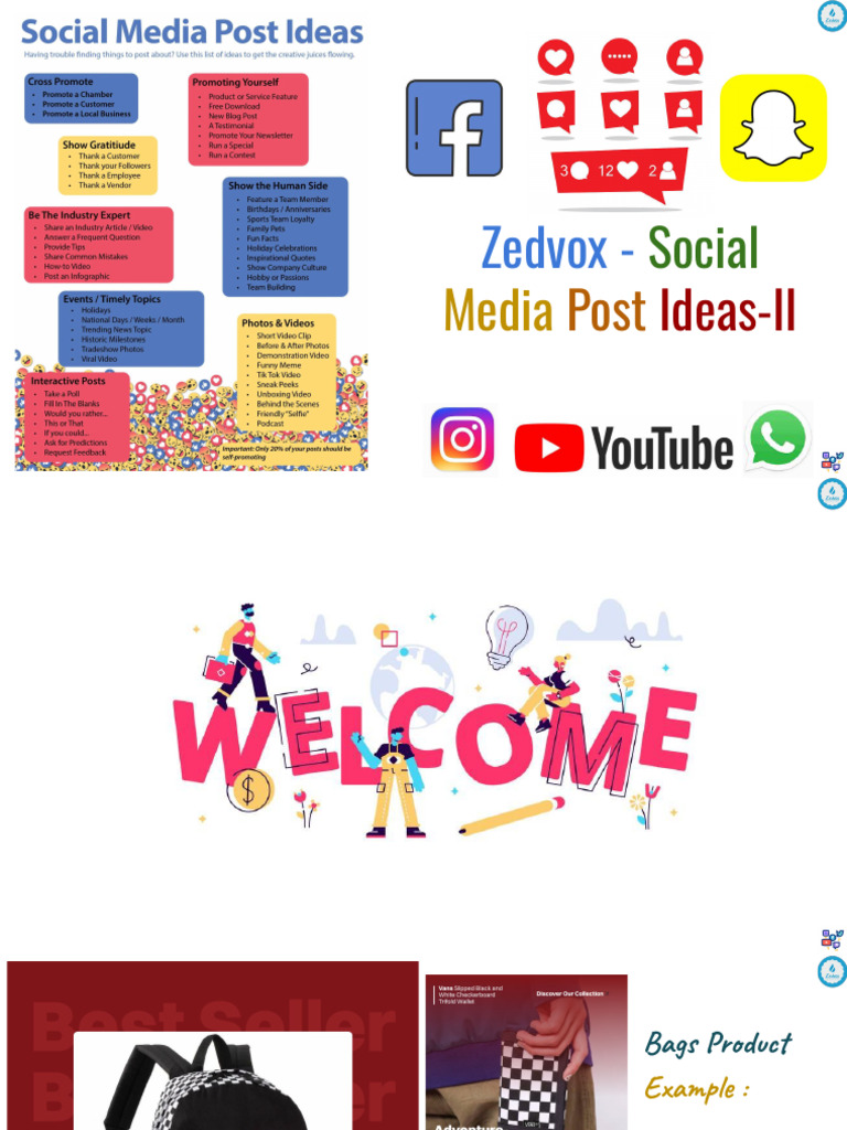 New Zedvox SMM Post Ideas - II | PDF