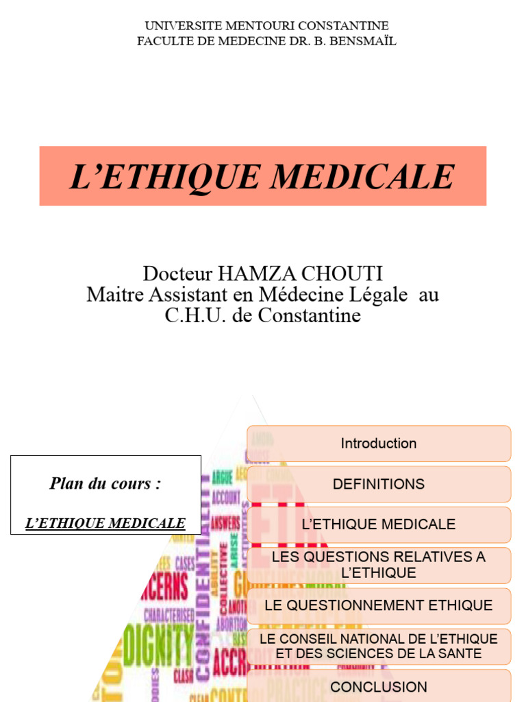 Éthique Médicale : Principes et Défis | PDF | Bioéthique | Procréation ...