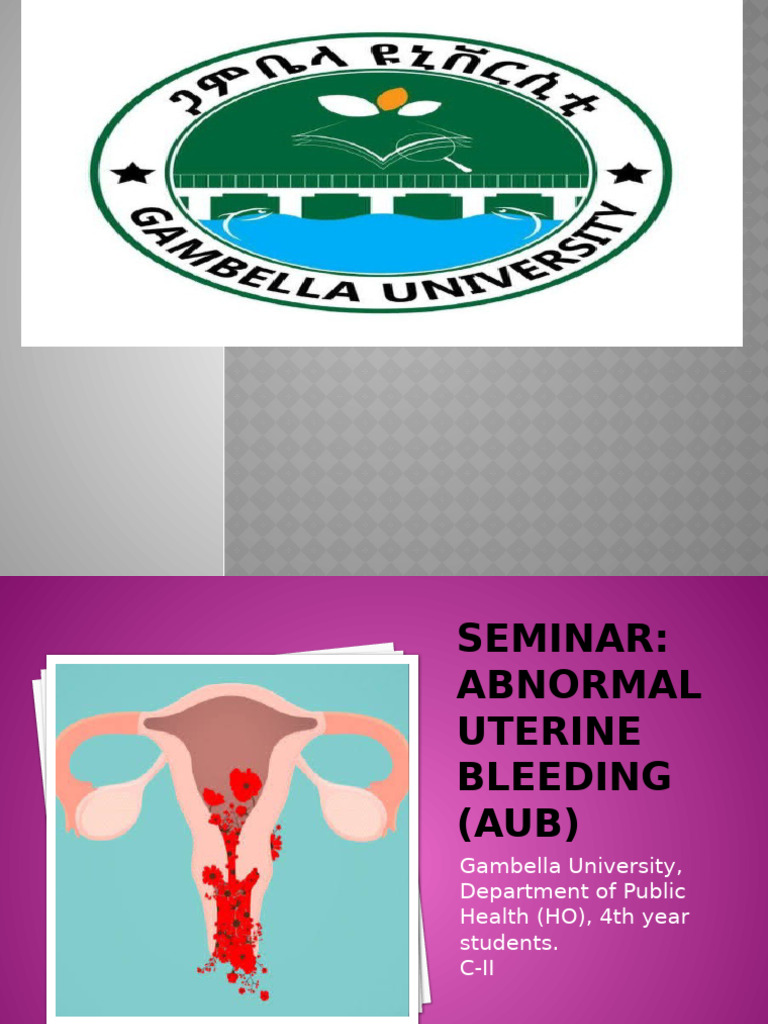 Understanding Abnormal Uterine Bleeding | PDF | Menstrual Cycle | Menopause