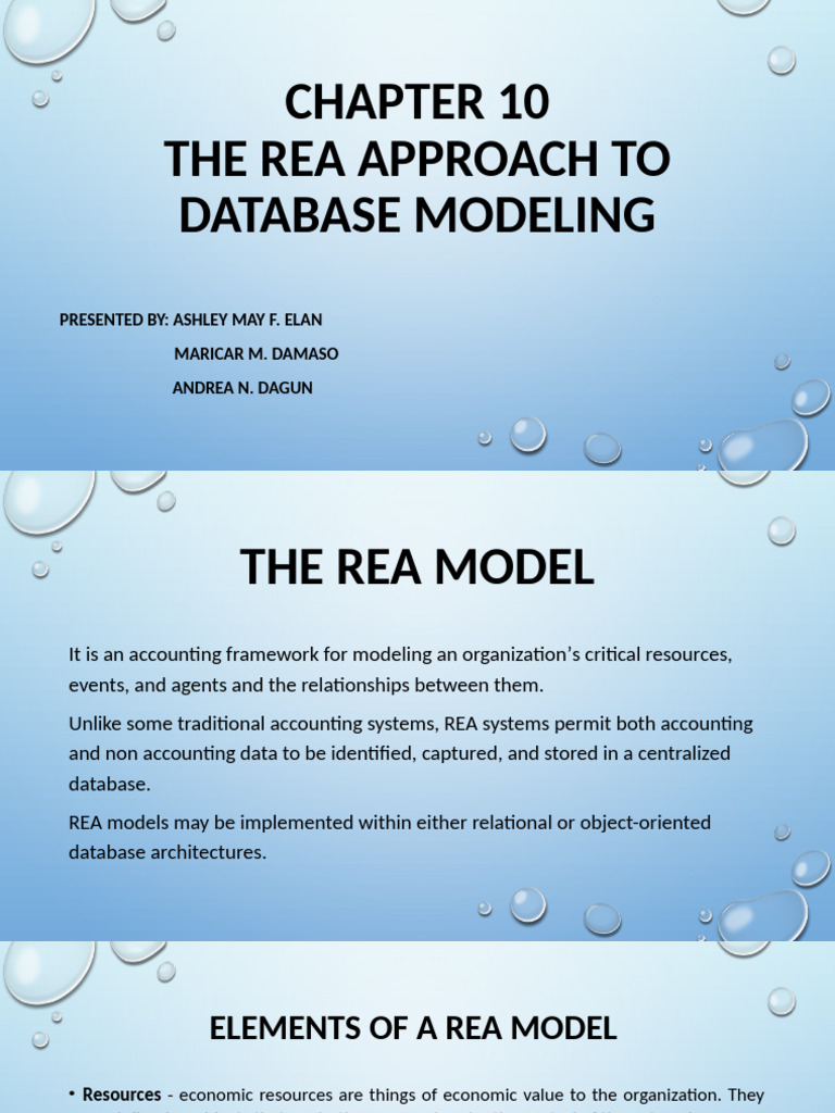 REA Database Modeling Explained | PDF | Databases | Inventory