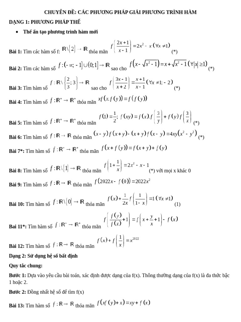 CHUYÊN ĐỀ PTH | PDF