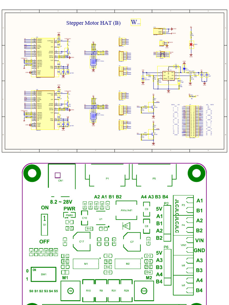 Stepper Motor HAT Circuit Diagram | PDF