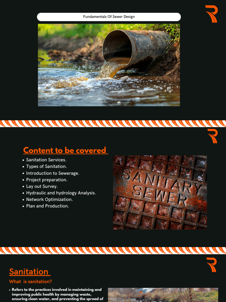 Sewer Reticulation Notes | PDF | Sewage Treatment | Sanitation