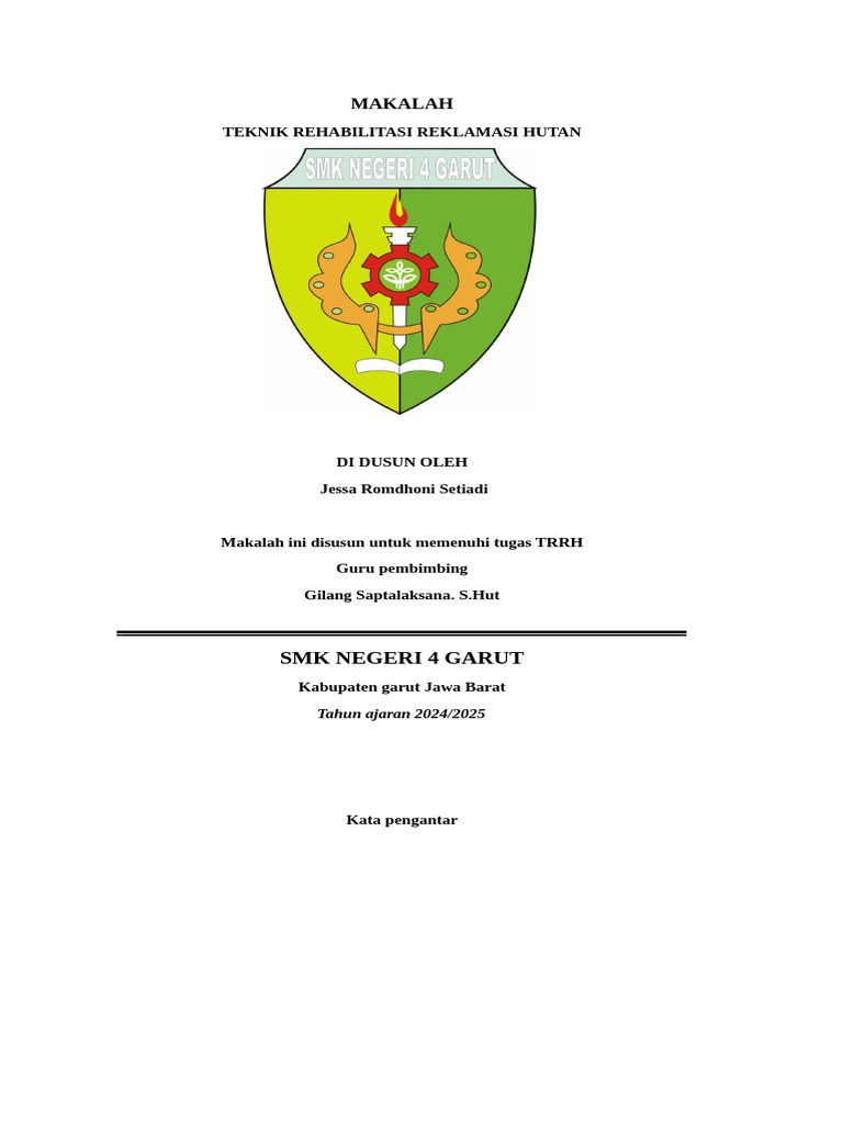 Makalah: SMK Negeri 4 Garut | PDF