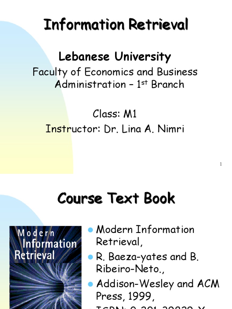 Ch1 Intro To Information Retrieval-Lina Nemri | PDF | Search Engine ...