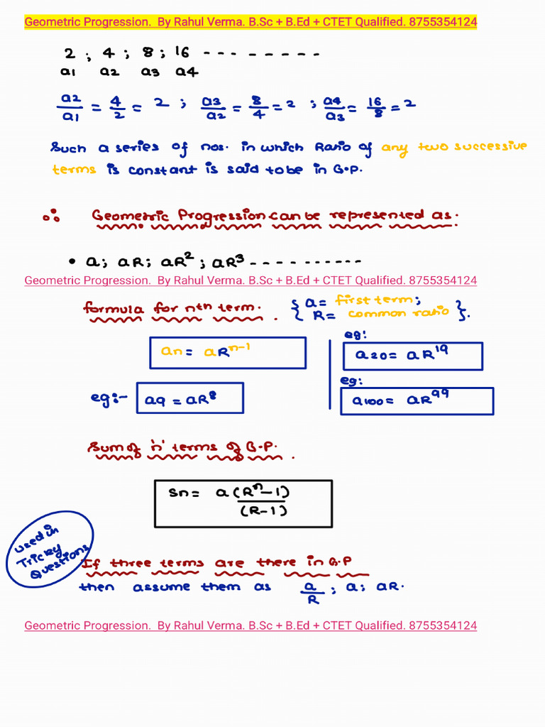 Sequence and Series 250207 195058 | PDF