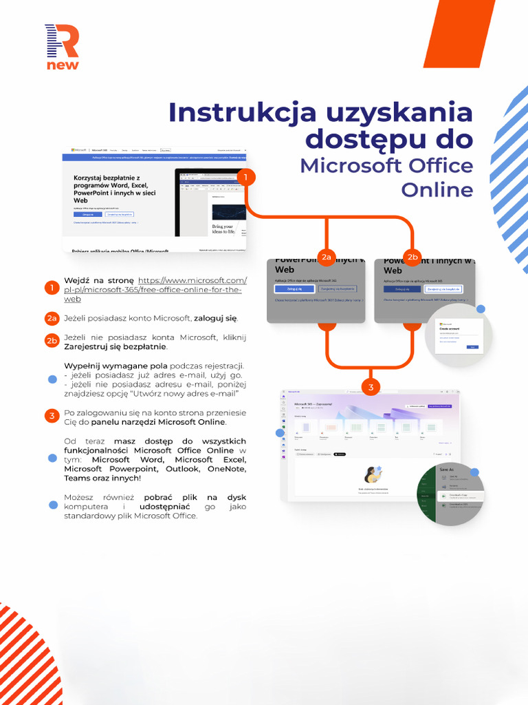 RNEW Instrukcja Uzyskania Dostępu Do Microsoft Office Online | PDF