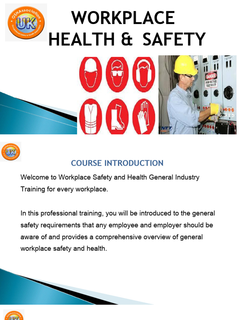 Oshassociation Uk - Workplace Health & Safety - Course 1 (The Safety ...