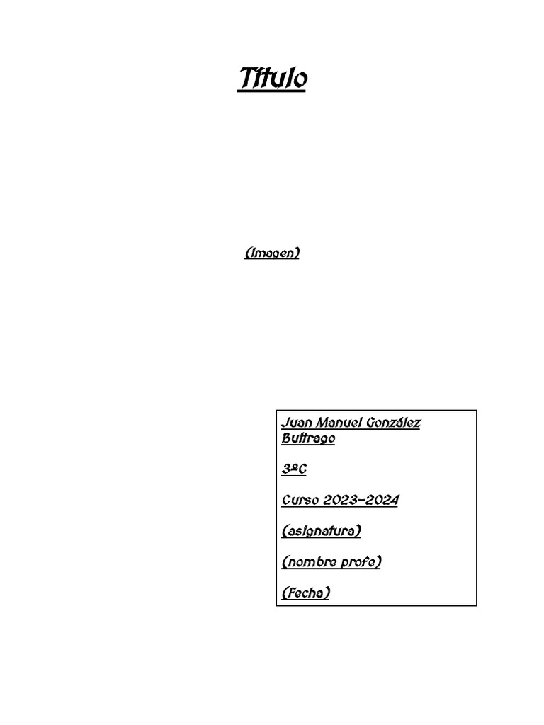 Plantilla Dosier | PDF