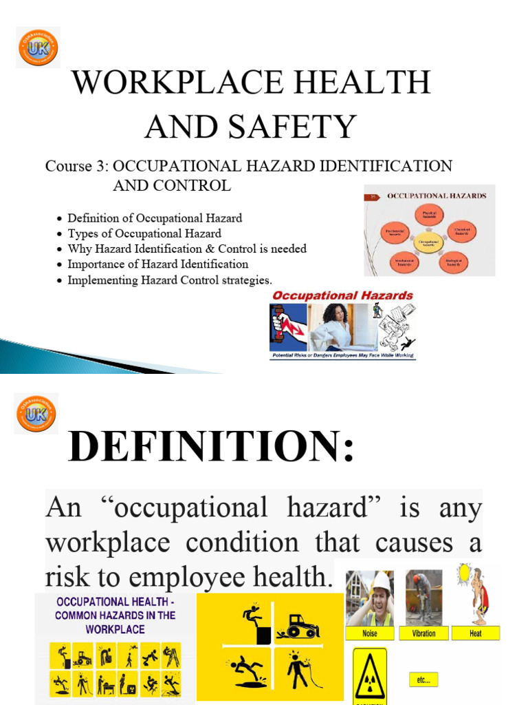 Oshassociation Uk - Workplace Health and Safety - Course 3 Hazard ...