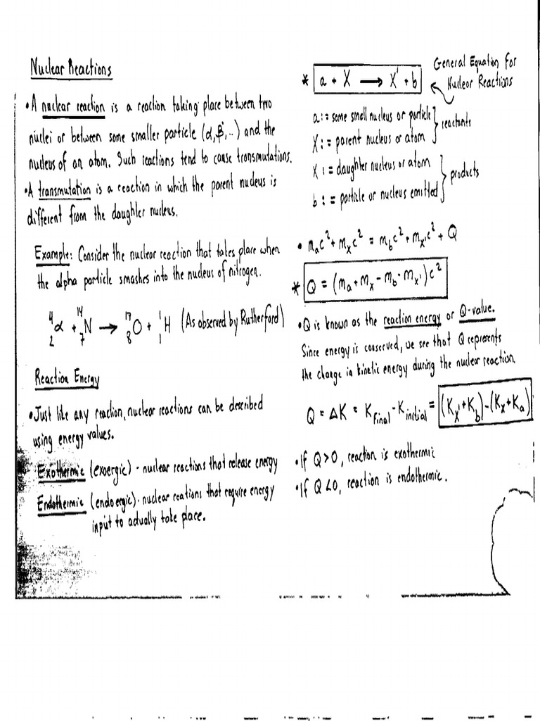 Nuclear Reactions Part II (Physics) | PDF