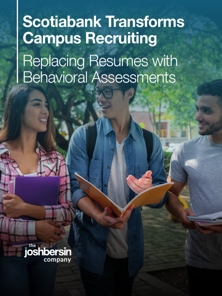 Scotiabank Transforms Campus Recruiting Case Study | PDF | Recruitment ...