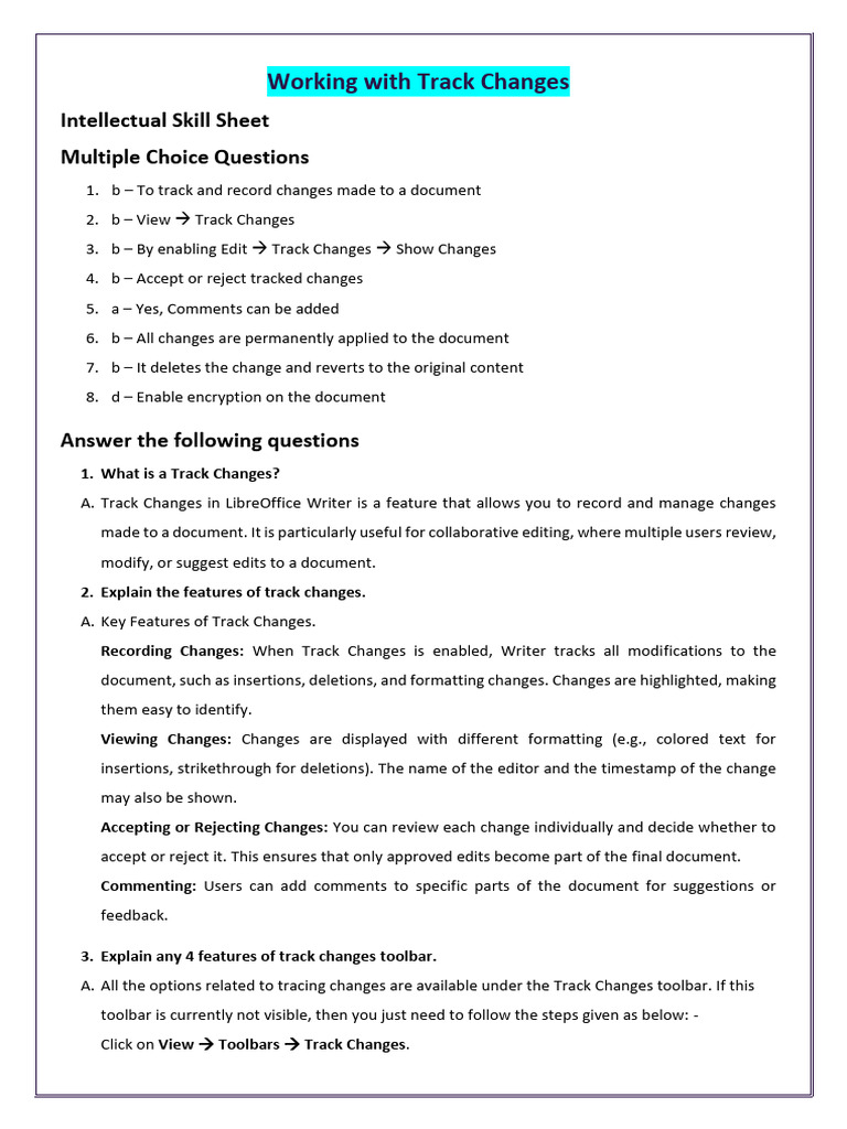 Track Changes in LibreOffice Writer | PDF | Dialog Box | Software