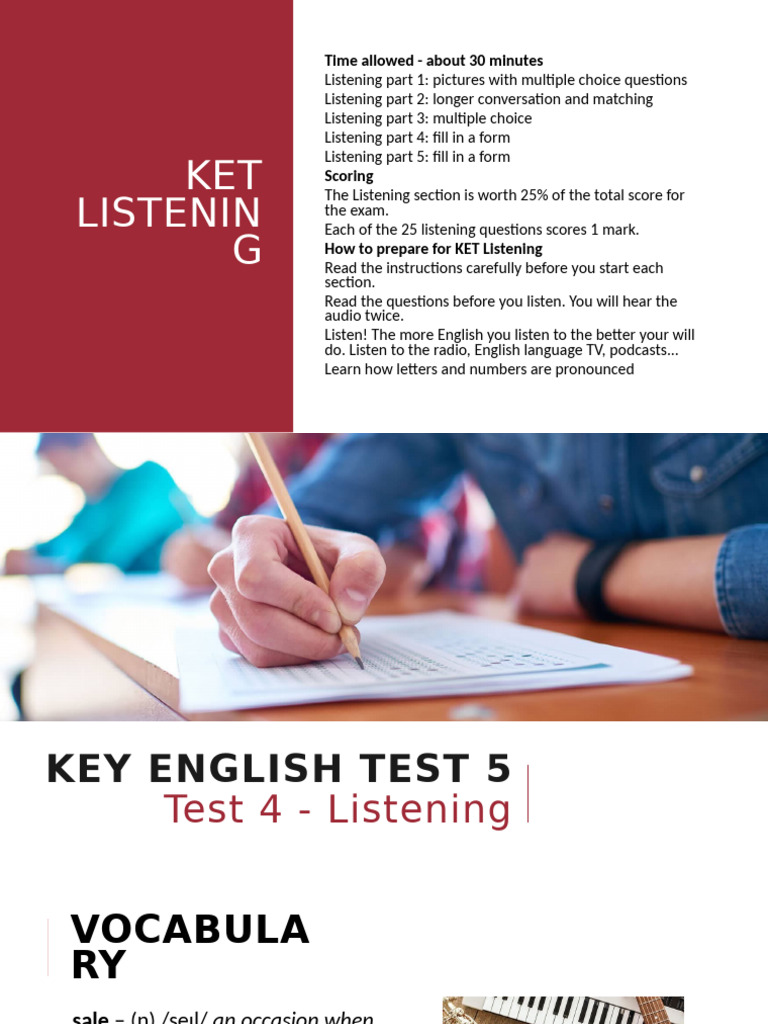 KET Listening Test 5 Overview | PDF