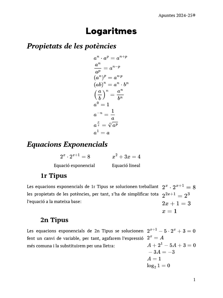 Logaritmes | PDF