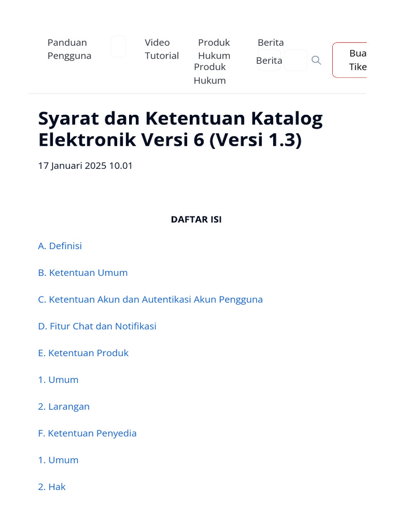 Syarat Dan Ketentuan Katalog Elektronik Versi 6 (Versi 1.3) - Pusat ...