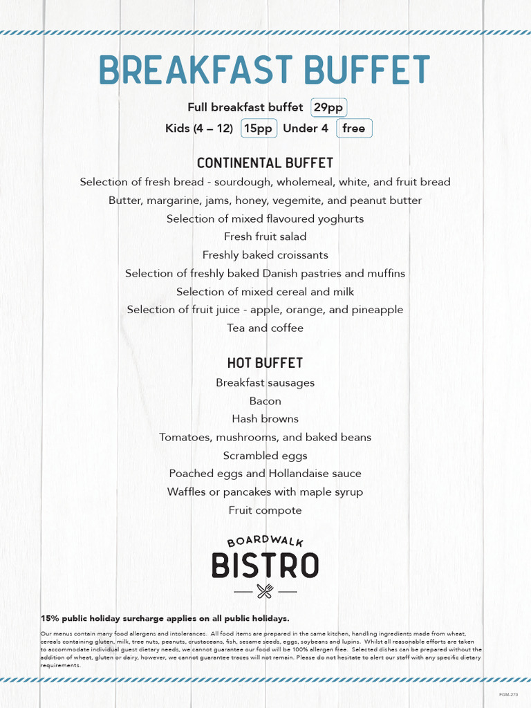 Boardwalk Bistro Breakfast Menu 02-07-24 | PDF | Pancake | Foods