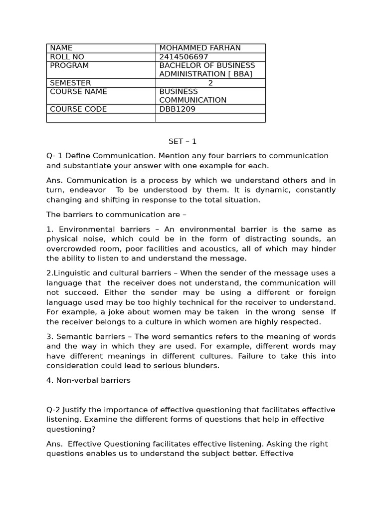 Business Communication Assignment | PDF | Résumé | Communication