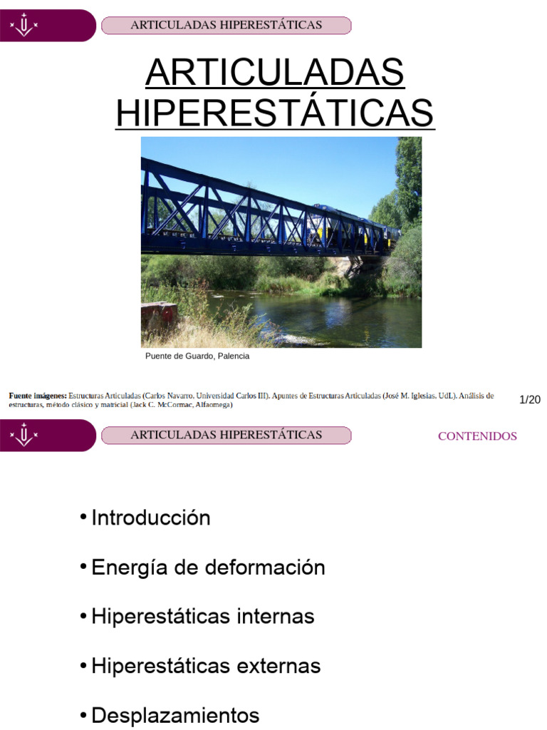 Estructuras Articuladas Hiperestaticas | PDF | Ecuaciones | Física Aplicada e Interdisciplinaria