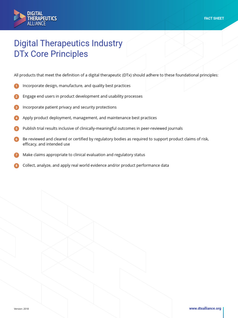 DTA FS DTX Core Principles | PDF