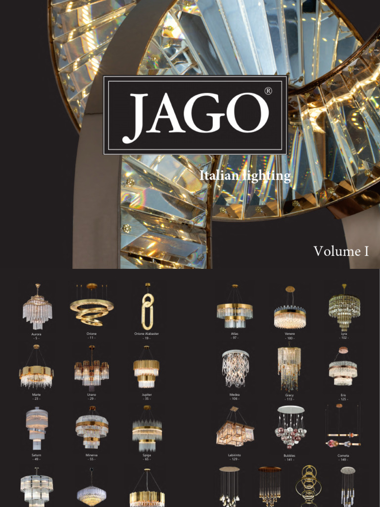 JAGO - Italian Luxury Lighting - Collections 2020 - Volume I | PDF