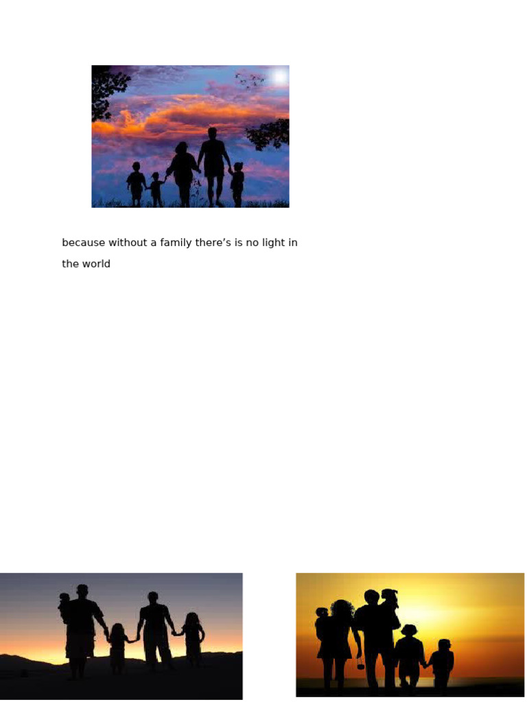 Family Is The Important Thing in The World | PDF