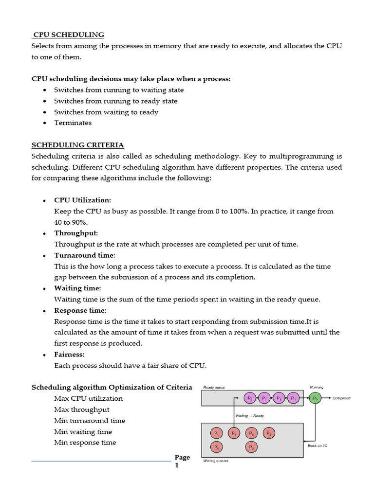 CPUscheduling 2025 Edition | PDF | Scheduling (Computing) | Process ...