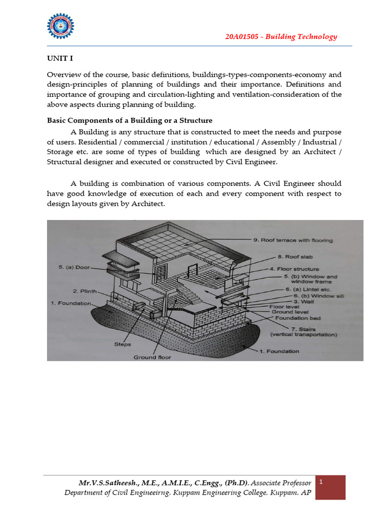 UNIT 1 Notes Building Technology | PDF | Lighting | Ventilation ...