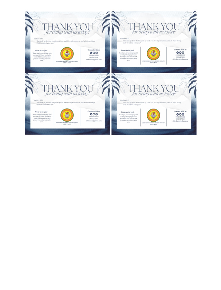 Thank You Card | PDF