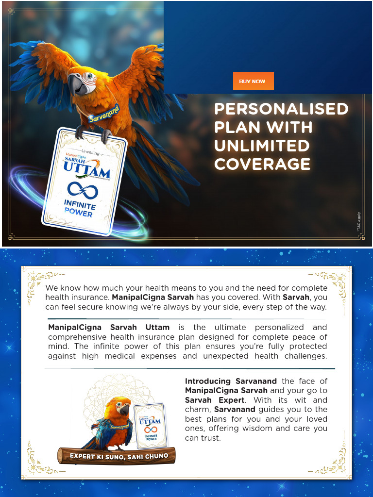 Sarvah Uttam Brochure | PDF | Insurance | Hospital