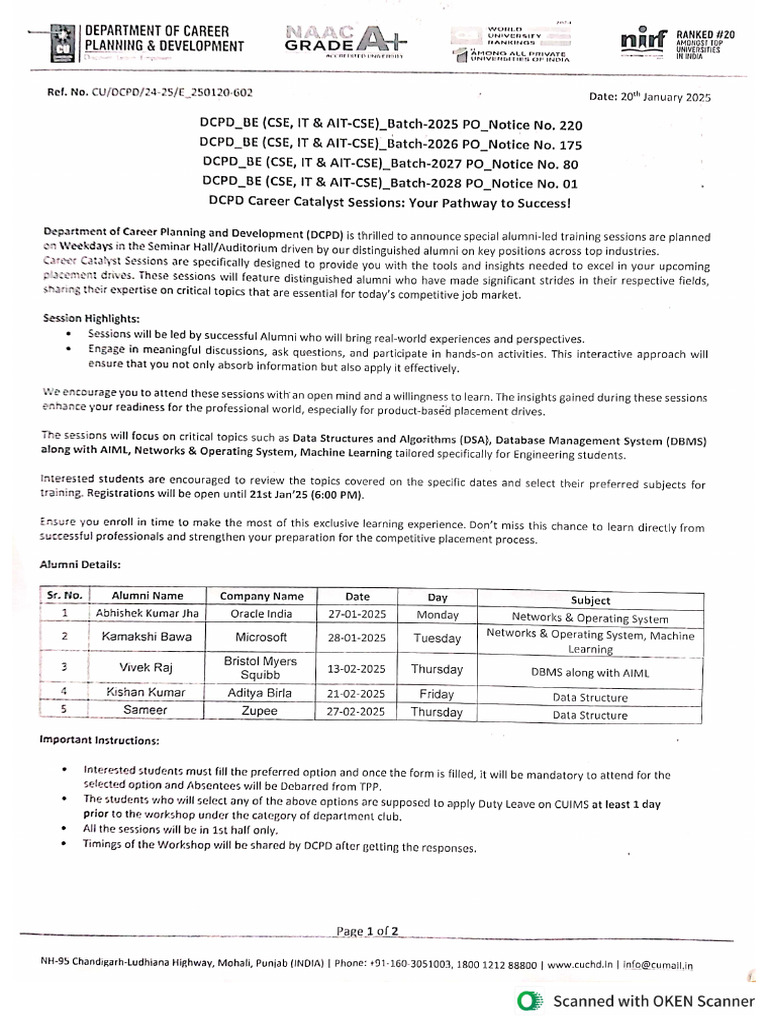 DCPD BE Weekdays - Career Catalyst Session (Weekdays) Your Pathway To ...