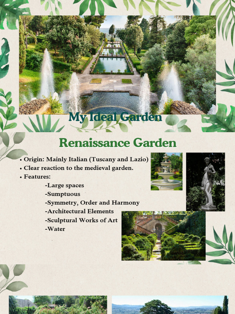 Designing My Ideal Renaissance Garden | PDF