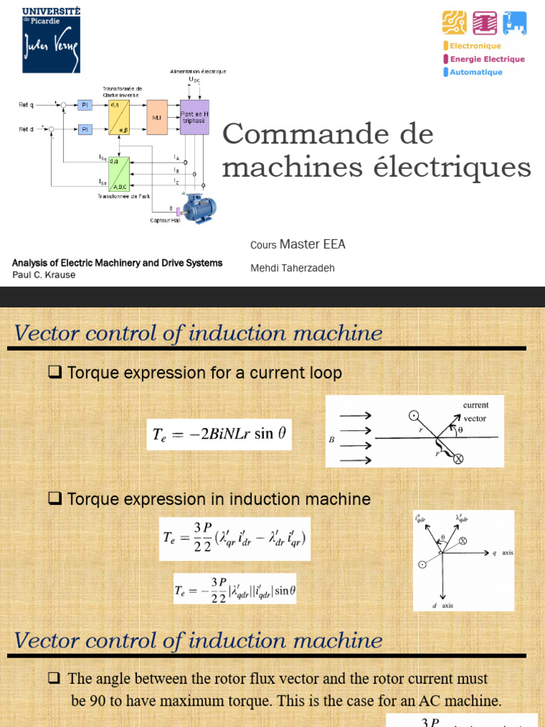 Ch4-Vector Control Induction Machine | PDF | Electromagnetic Induction | Electrodynamics