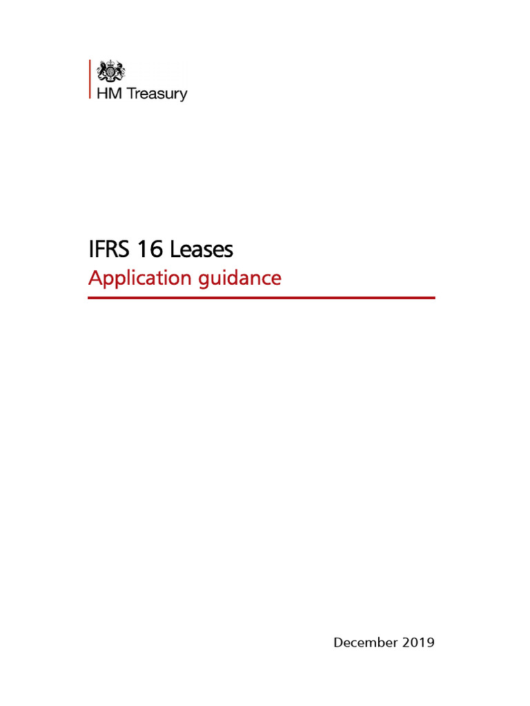 IFRS 16 Application Guidance December 2019 | PDF | Fair Value | Lease