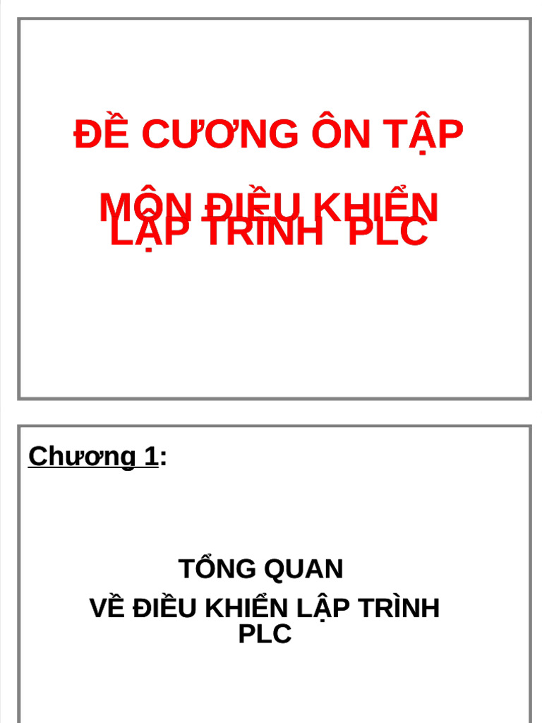 PDF Bo de Trac Nghiem PLC Co Dap An Compress | PDF