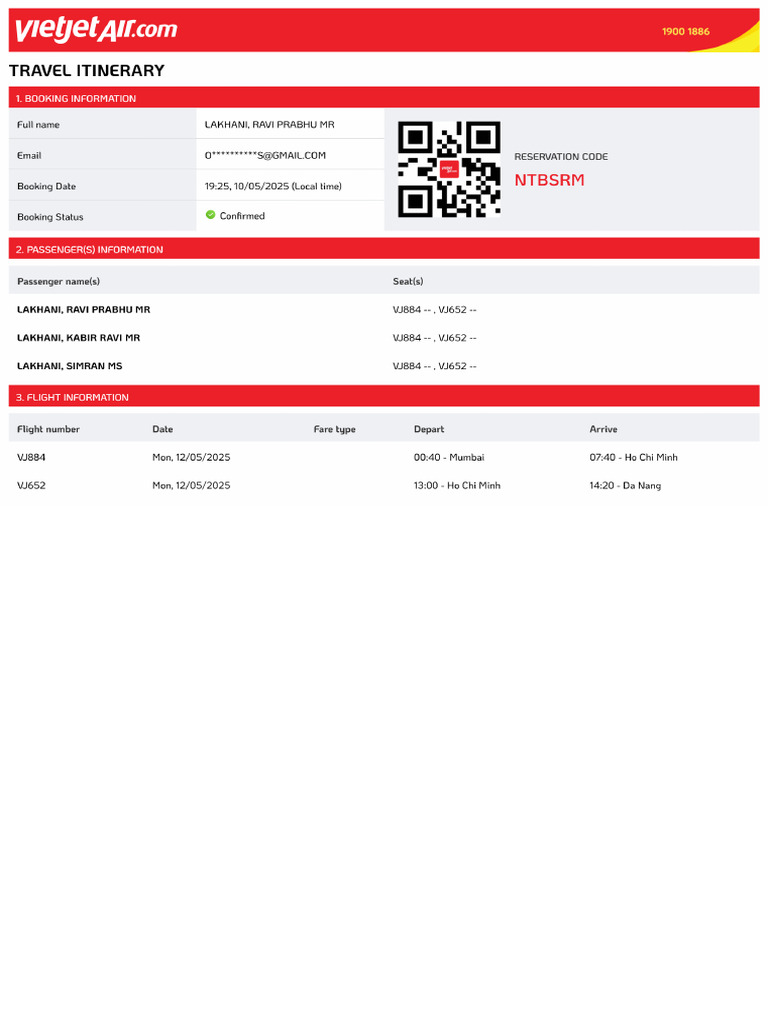 Flight Tickets Format | PDF
