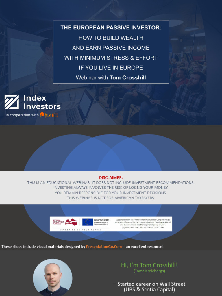 Passive Investing in Europe with Tom Crosshill | PDF | Investing ...
