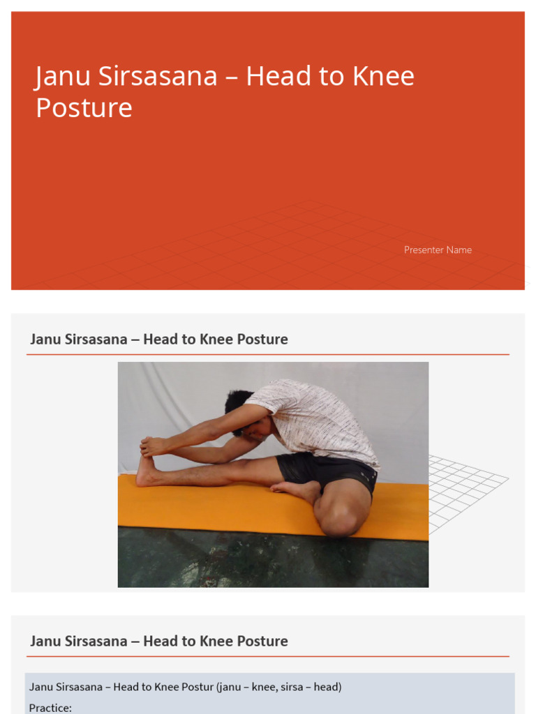 Janu Sirsasana - Head To Knee Posture | PDF